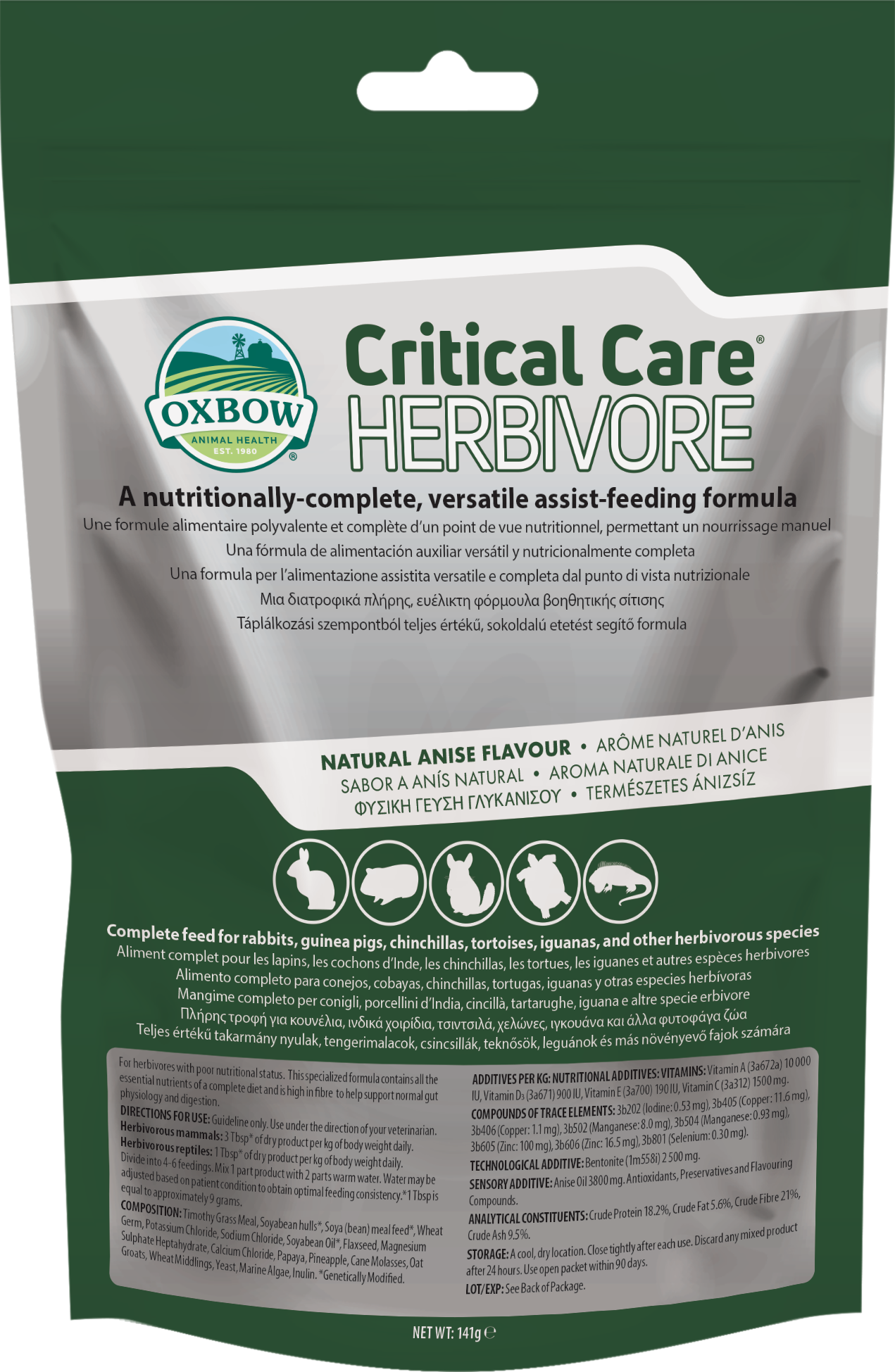 Oxbow Critical Care Anise Flavour 141g | MannaPro